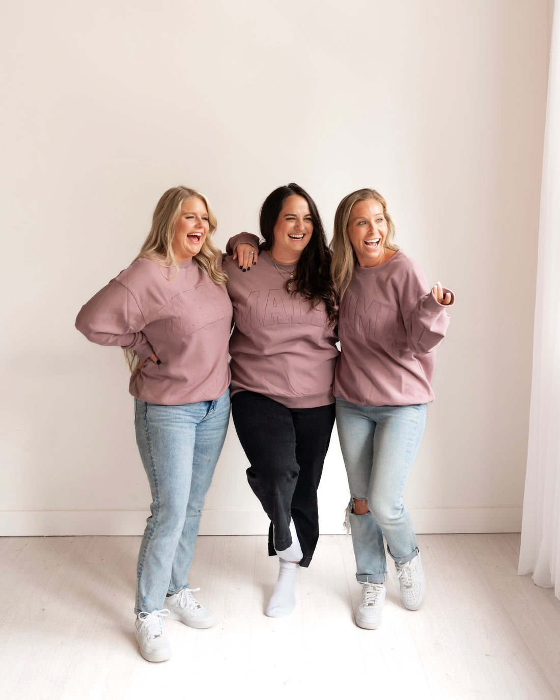 MAMA Drop Shoulder Crew - MAUVE - *updated fit* – Brooklyn Grace